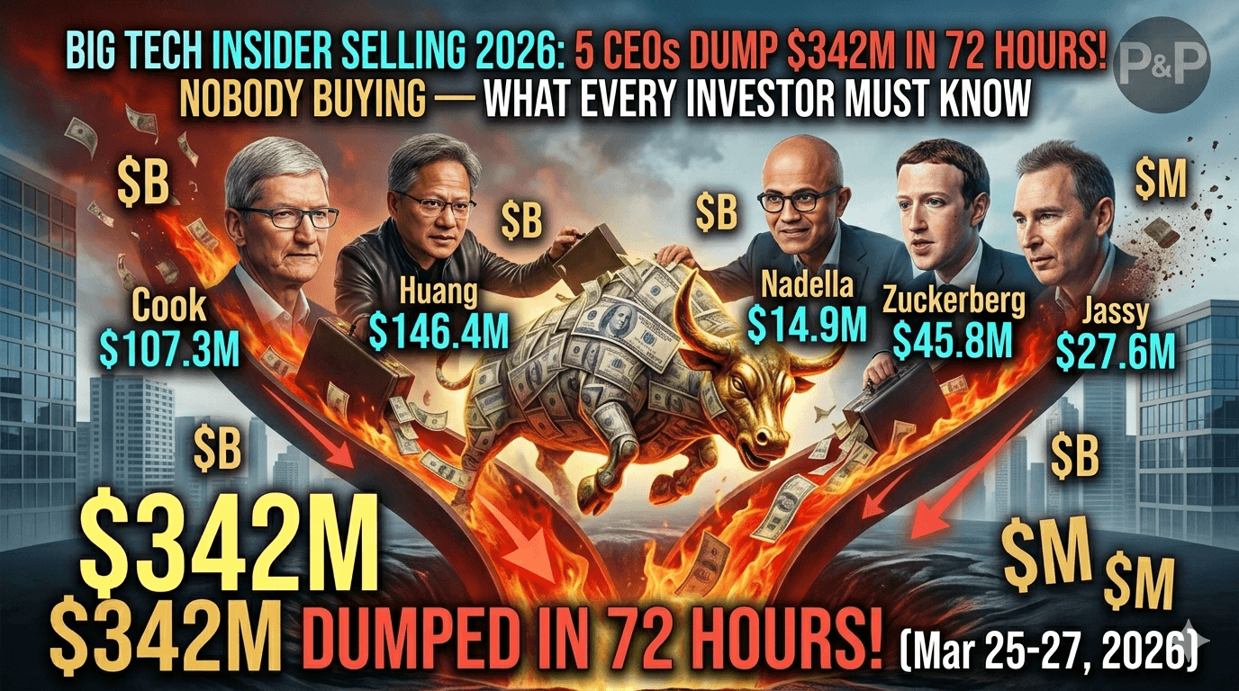 Big Tech Insider Selling 2026: 5 CEOs Dump $342M in 72 Hours